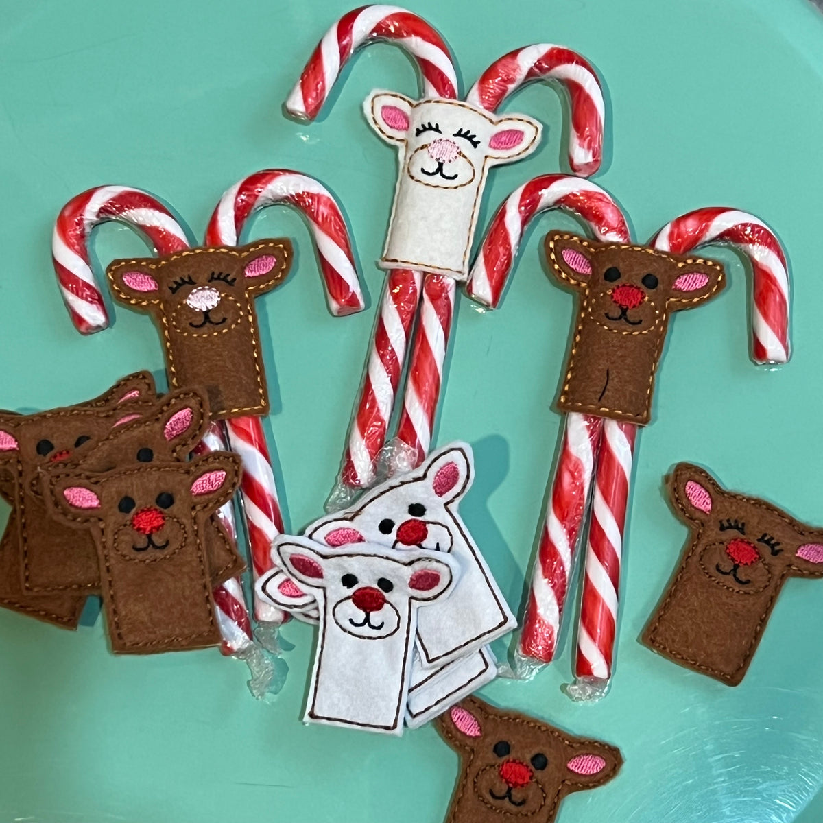Candy Cane Holders - Reindeer– Elle David